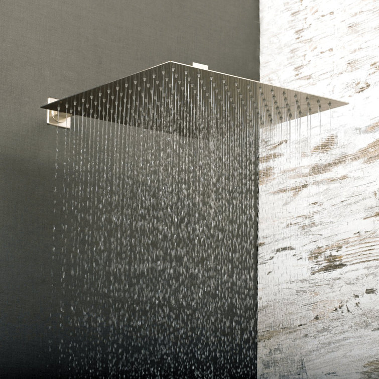 Bathselect Rain Fixed Shower Head 1 8 Gpm Gpm With Temperature Based